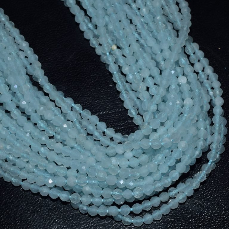 Aquamarine Faceted Beads Buy Online - Shyama Gems
