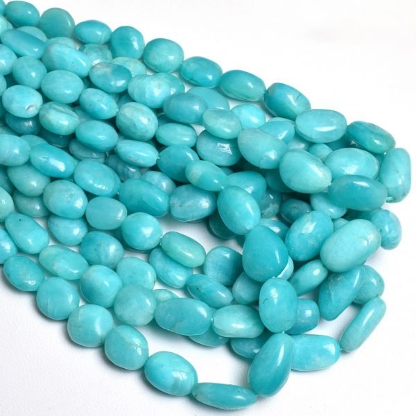 Natural Peruvian Amazonite Smooth Nuggets - Shyama Gems
